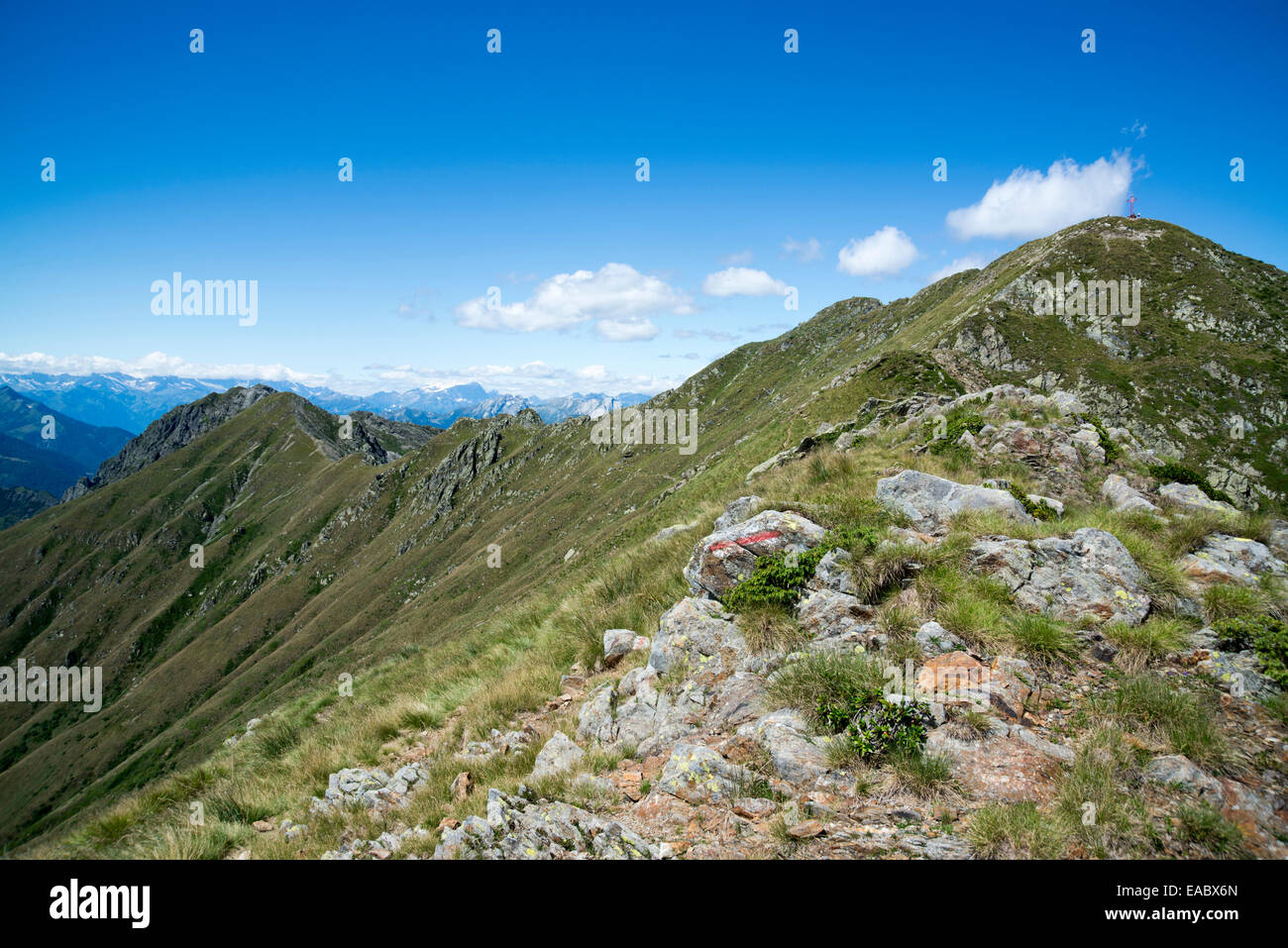 On the ridge of the mountain Stock Photo - Alamy
