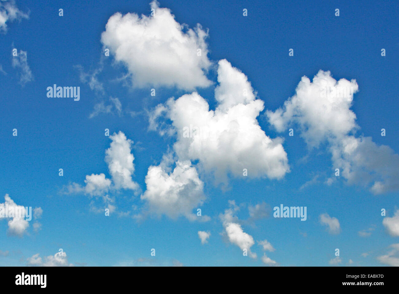 Cumulus clouds with a blue sky Stock Photo - Alamy