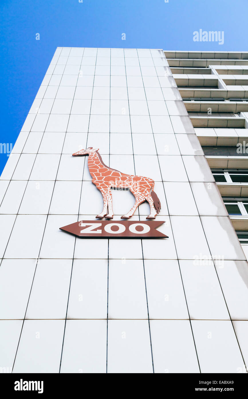 Germany Berlin Berlin Zoological Garden Logo on facade Stock Photo - Alamy