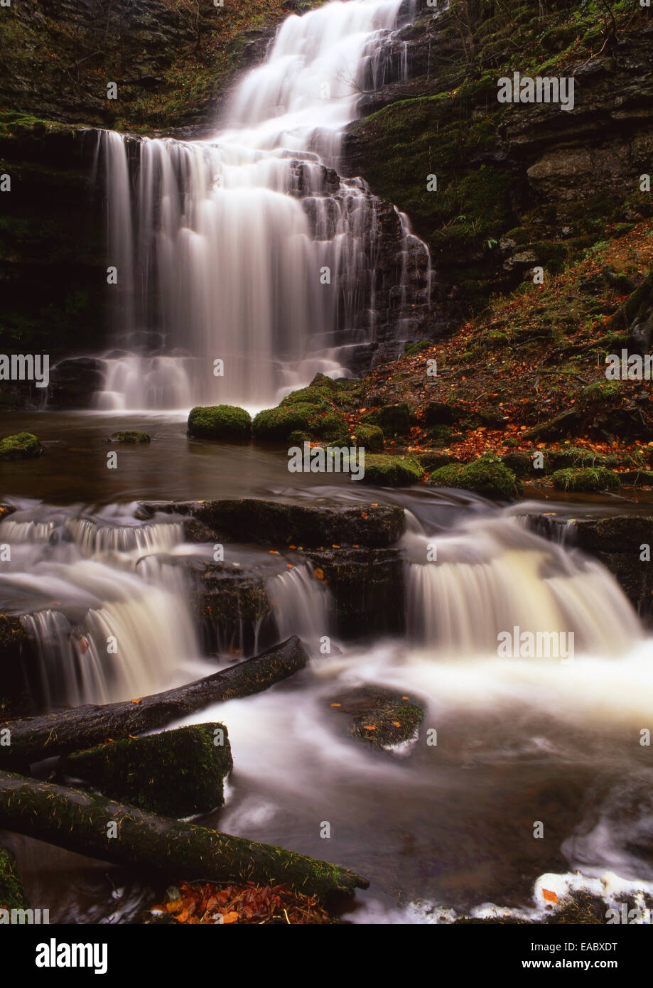 Scalebar Foss waterfall in autumn Stock Photo - Alamy
