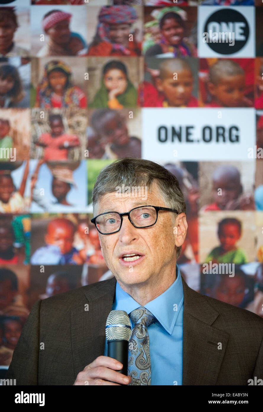 American entrepreneur Bill Gates discusses current issues in global ...