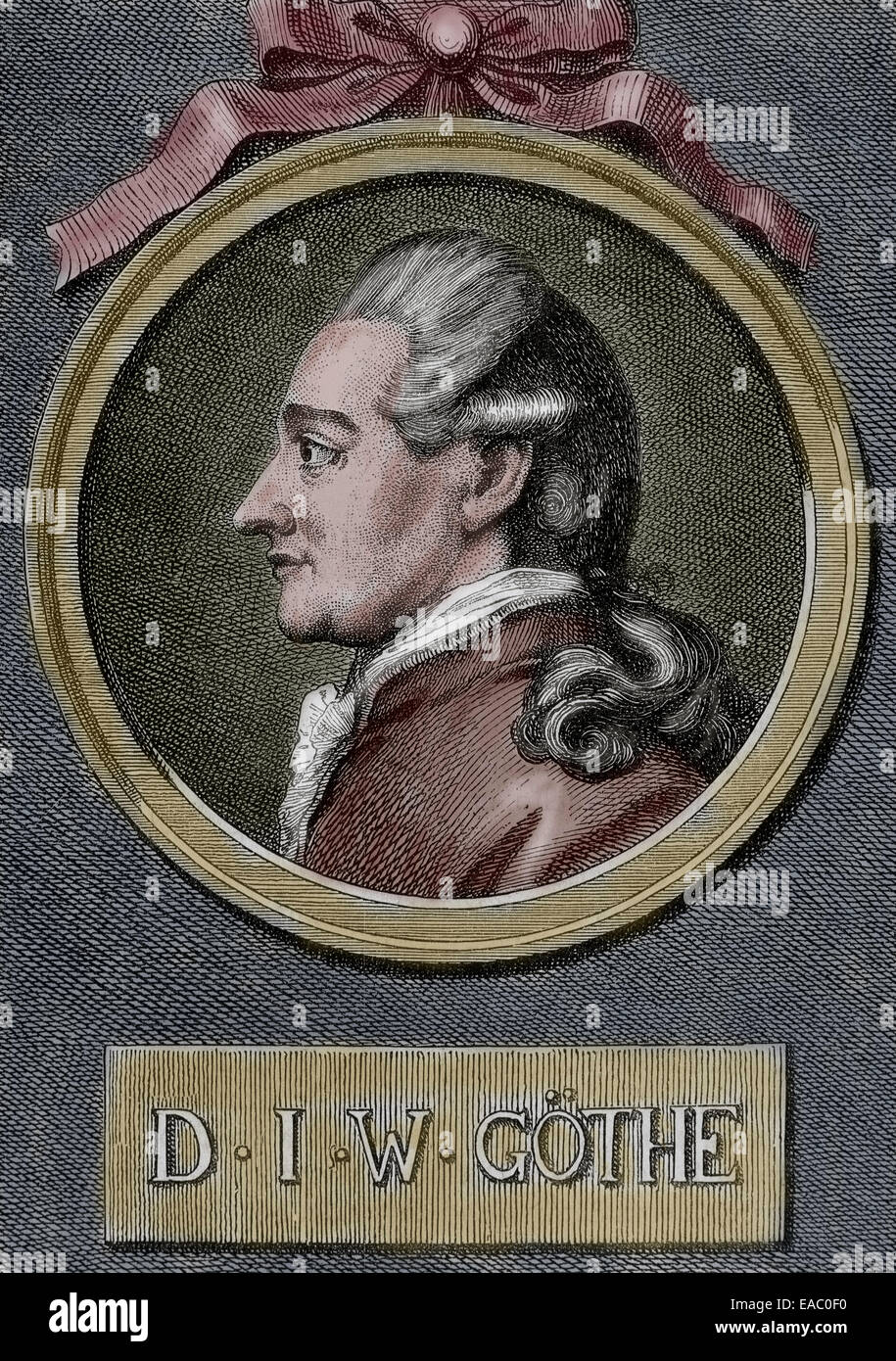 Johann Wolfgang von Goethe (1749-1832). German writer. Literary ...