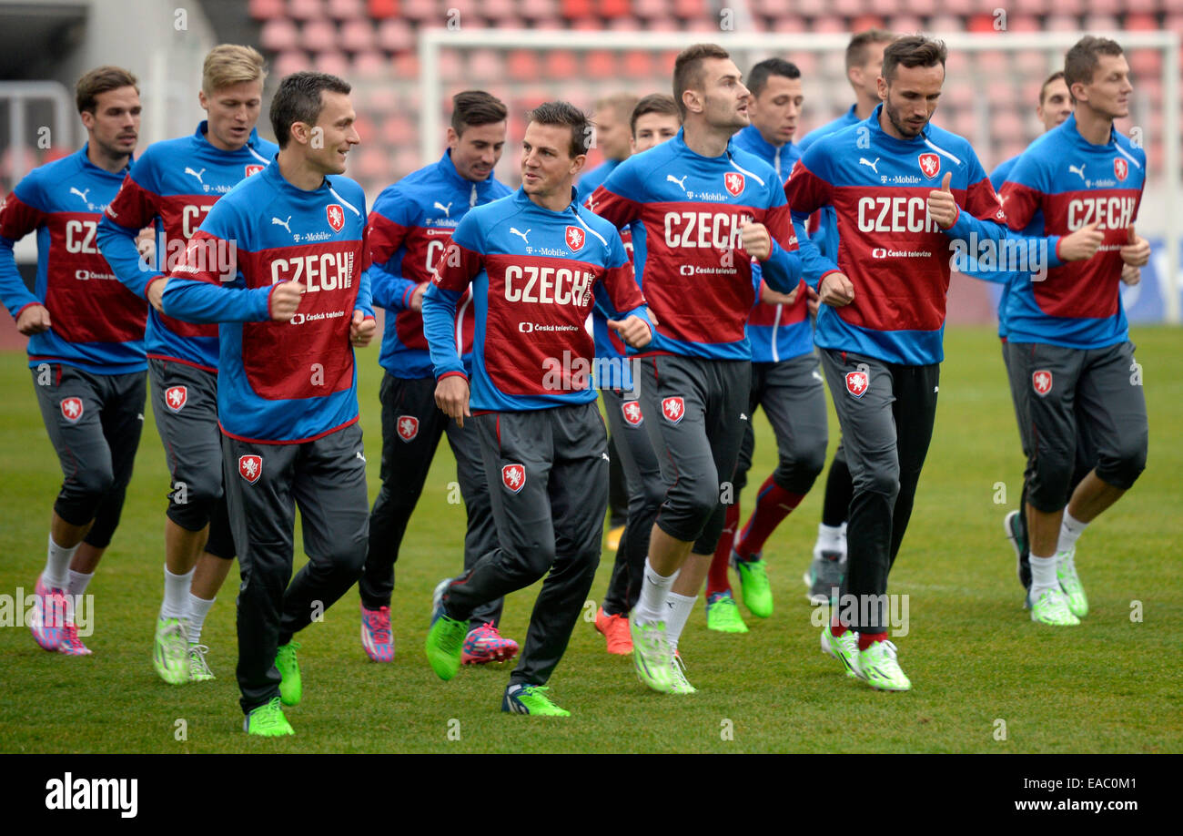Prague, Czech Republic. 11th Nov, 2014. Czech national soccer team is ...