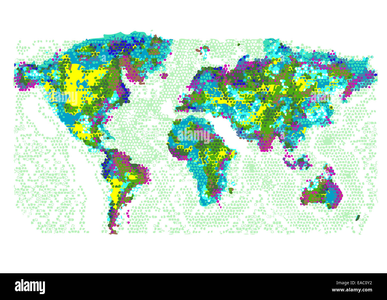 Multicolor world map hi-res stock photography and images - Alamy