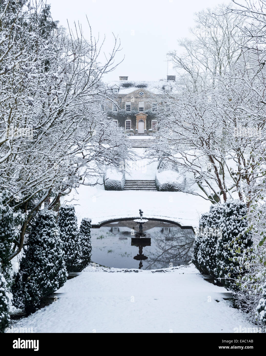 Georgian House Snow Winter High Resolution Stock Photography and Images ...