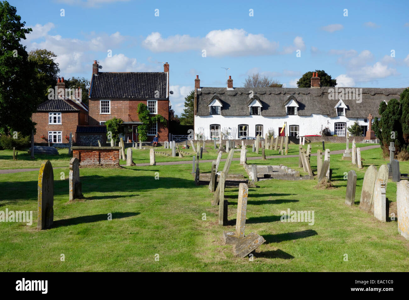 View across the churchyard of St Catherine's church, Ludham Stock Photo ...