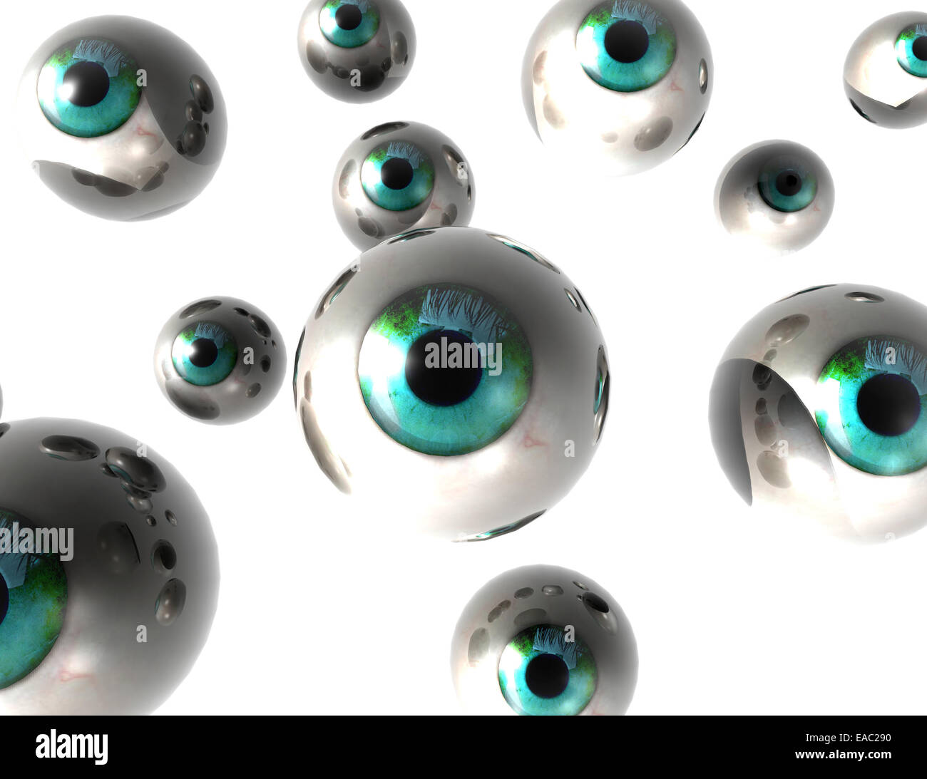 digital visualization of eyes Stock Photo - Alamy