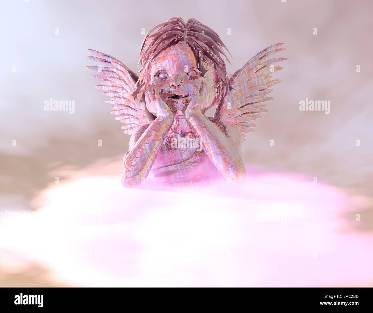 digital visualization of an angel Stock Photo - Alamy