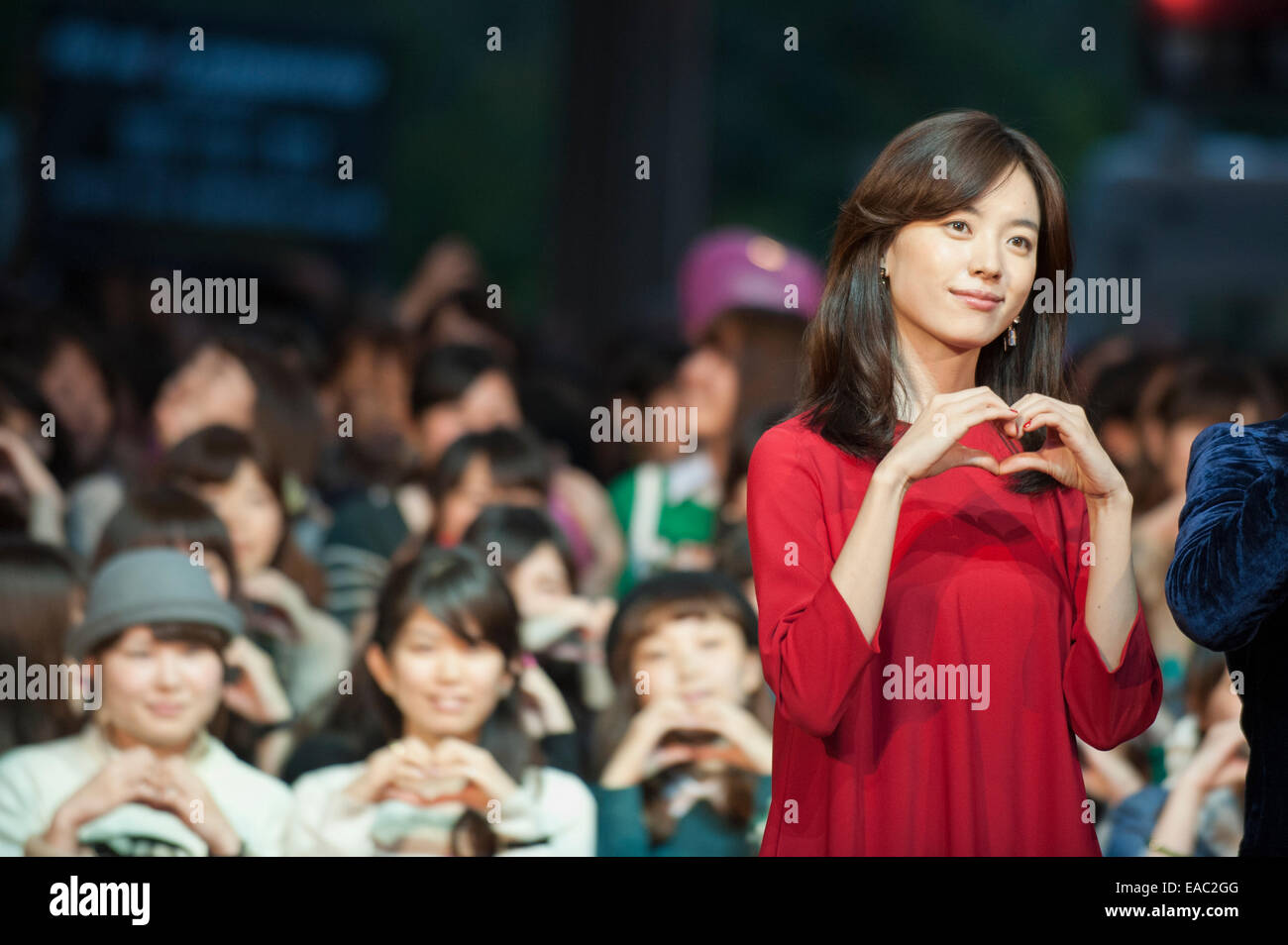 Actress Hyo-Joo Han attends premiere event for her first appearance in ...