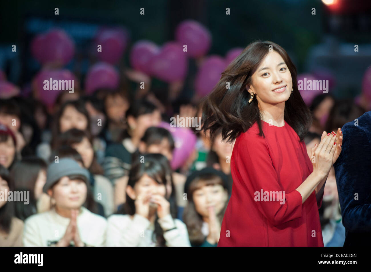 Actress Hyo-Joo Han attends premiere event for her first appearance in ...