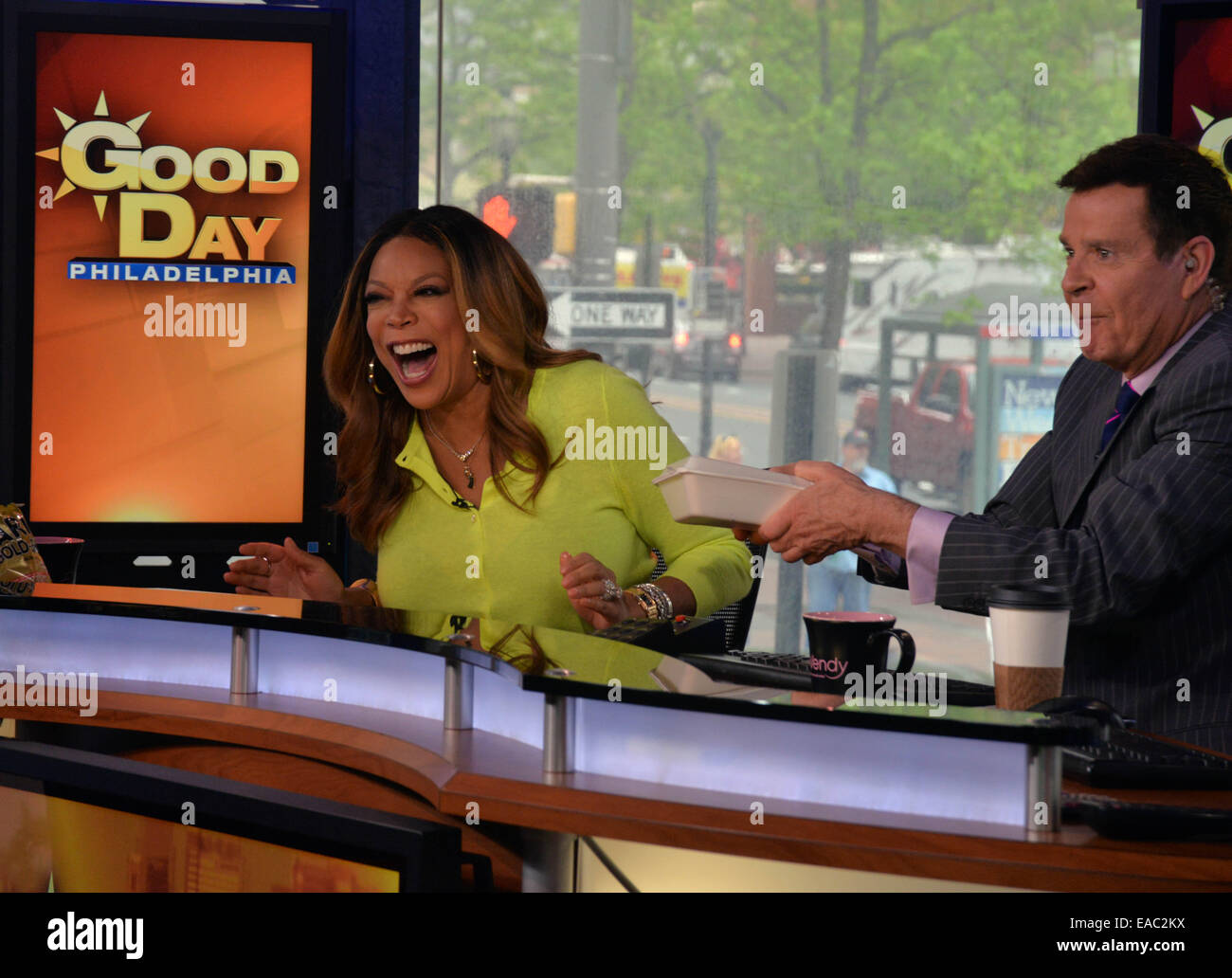 Wendy Williams makes an appearnce on Fox 29's Good Morning Philadelphia ...