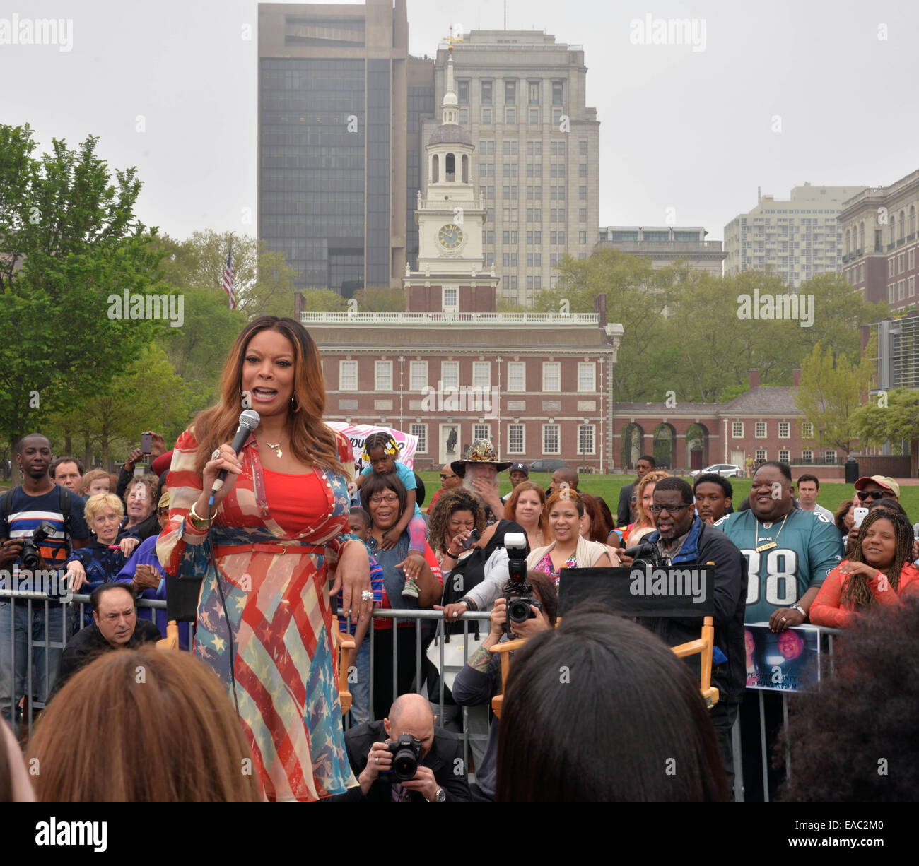 Wendy Williams makes an appearnce on Fox 29's Good Morning Philadelphia ...