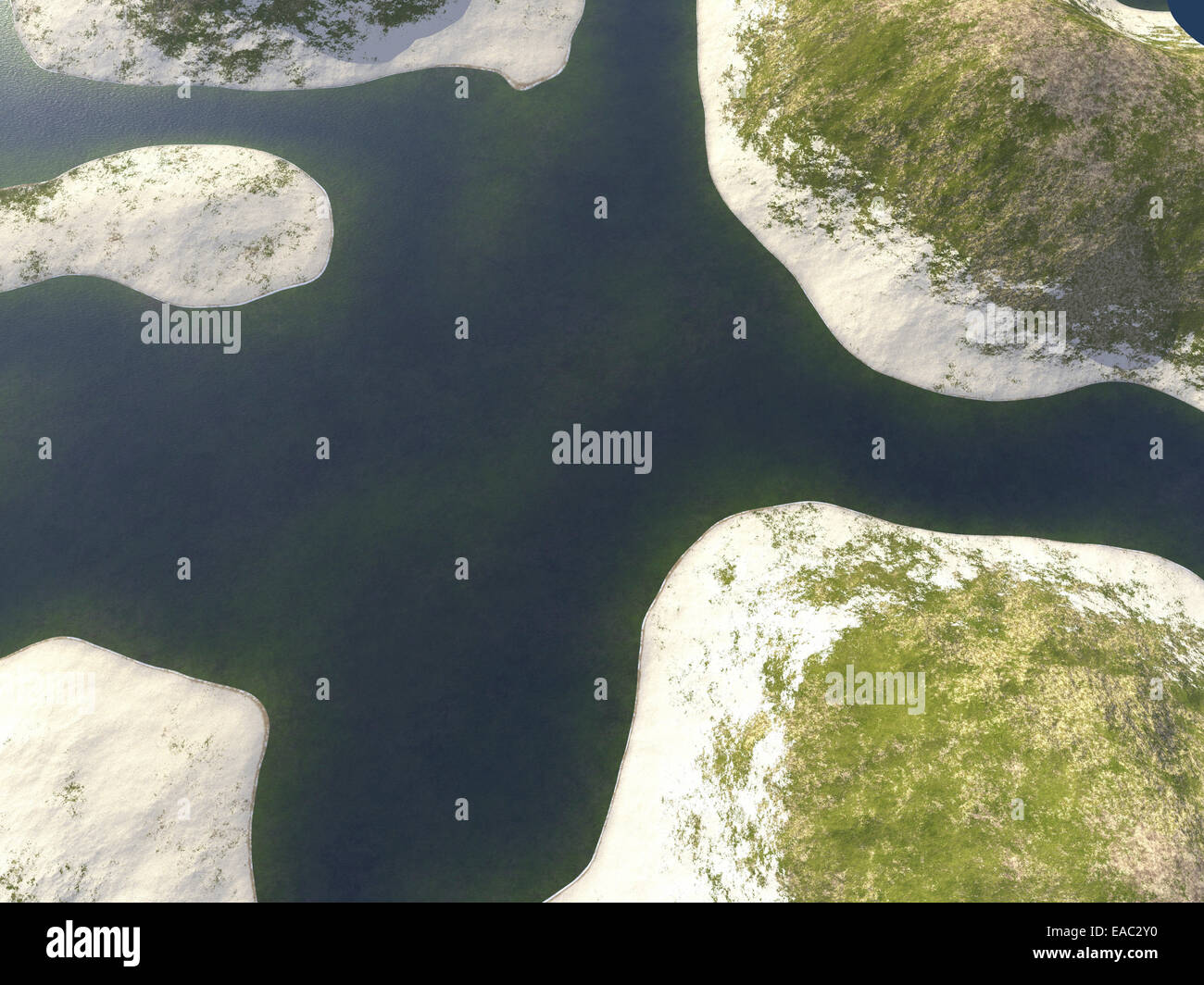 digital visualization of a landscape Stock Photo - Alamy
