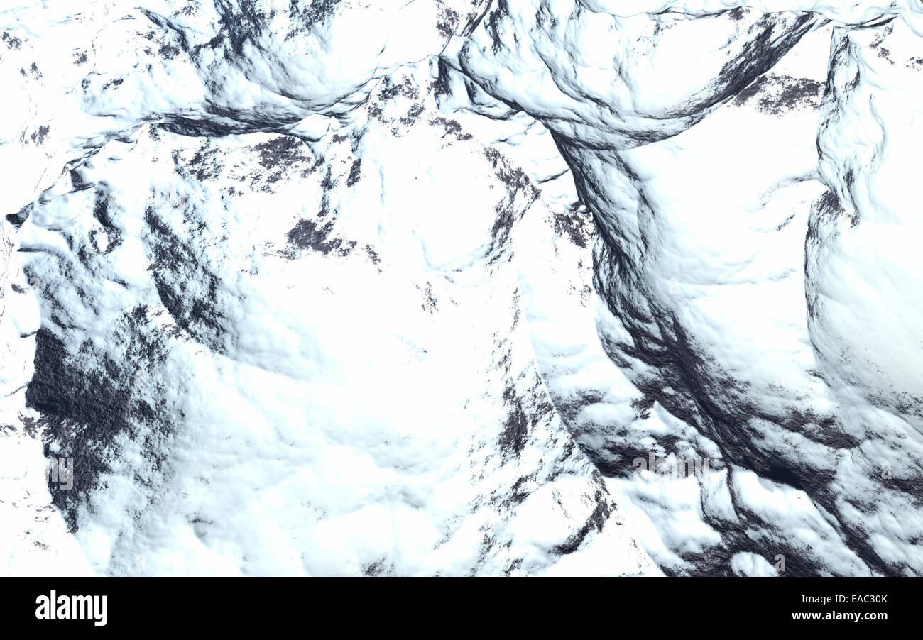 digital visualization of a mountain Stock Photo - Alamy