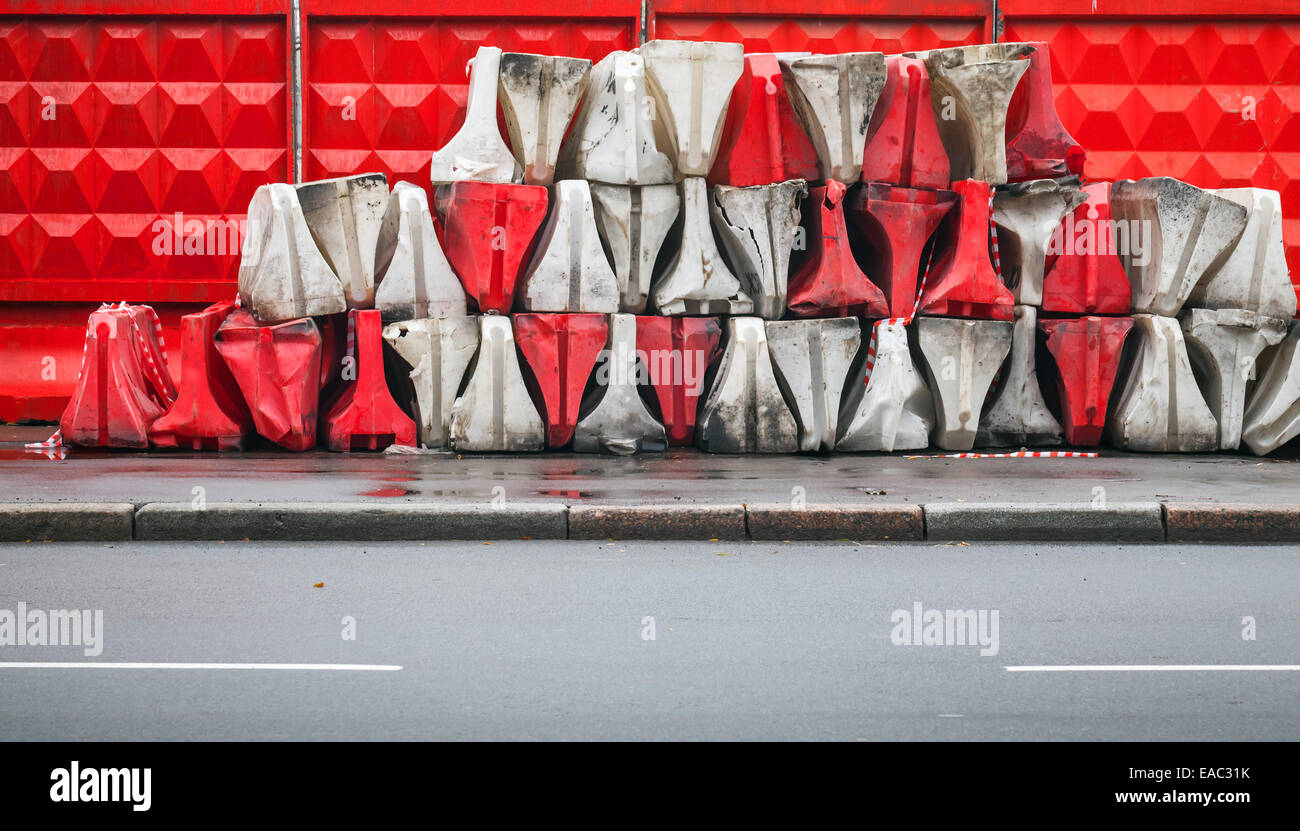 Road barriers hi-res stock photography and images - Alamy