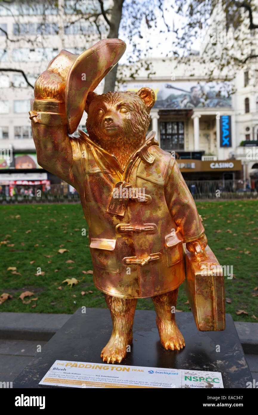 A street model of Michael Bond's fictional book character Paddington ...