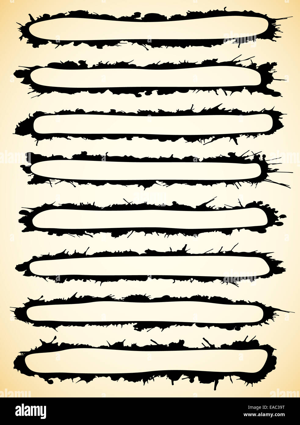 Brush and brown ink Cut Out Stock Images & Pictures - Alamy