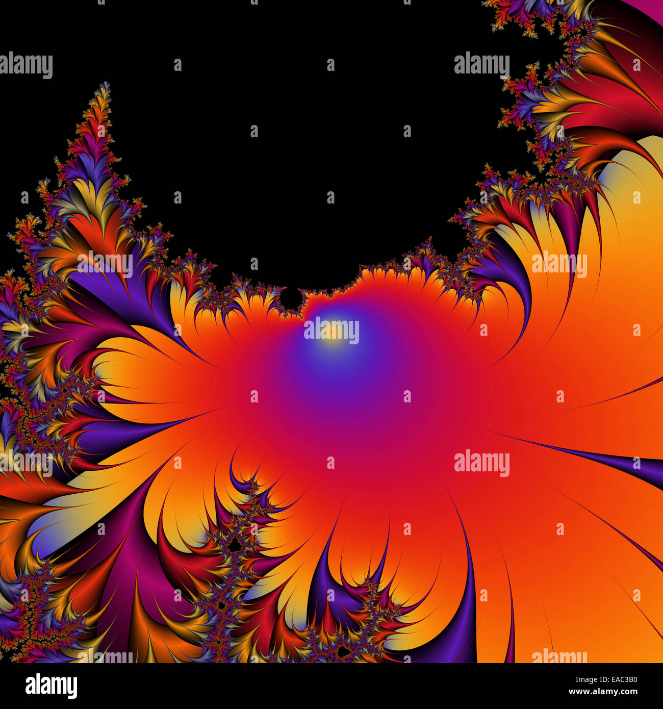 digital visualization of a fractal Stock Photo - Alamy