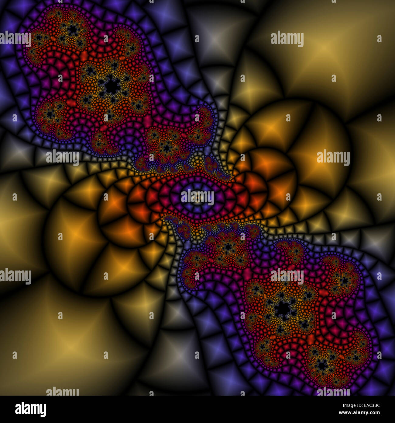 digital visualization of a fractal Stock Photo - Alamy