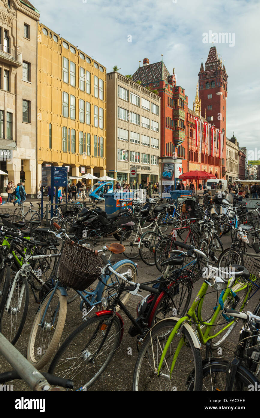 Marktplatz in Basel, Switzerland Stock Photo - Alamy
