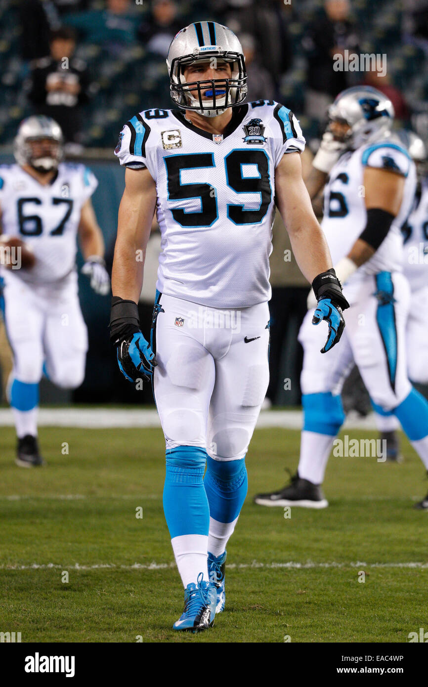 November 10, 2014: Carolina Panthers middle linebacker Luke Kuechly (59 ...