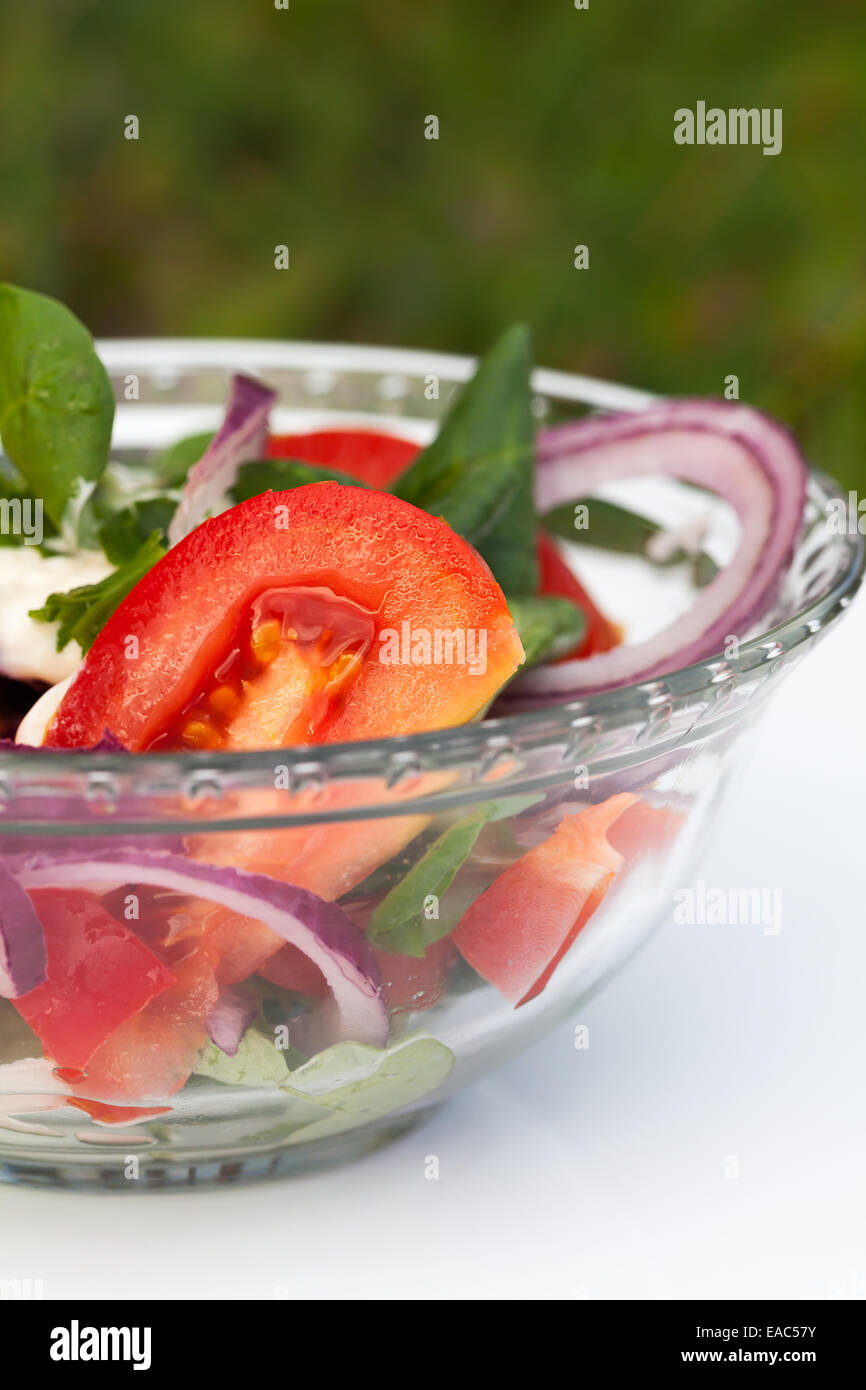 Glass bowl fresh salad hi-res stock photography and images - Alamy