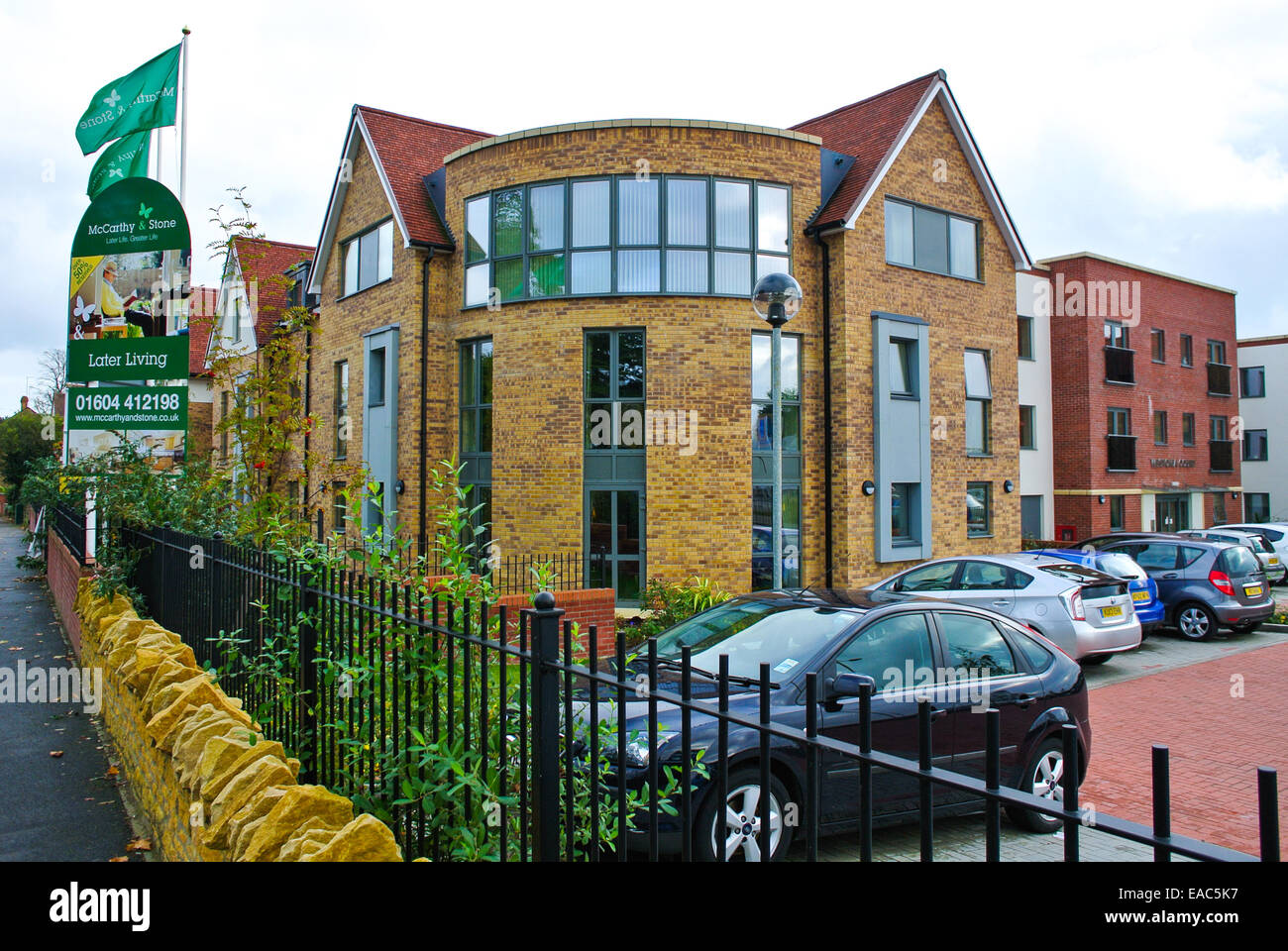 McCarthy Stone retirement properties sign Stock Photo - Alamy