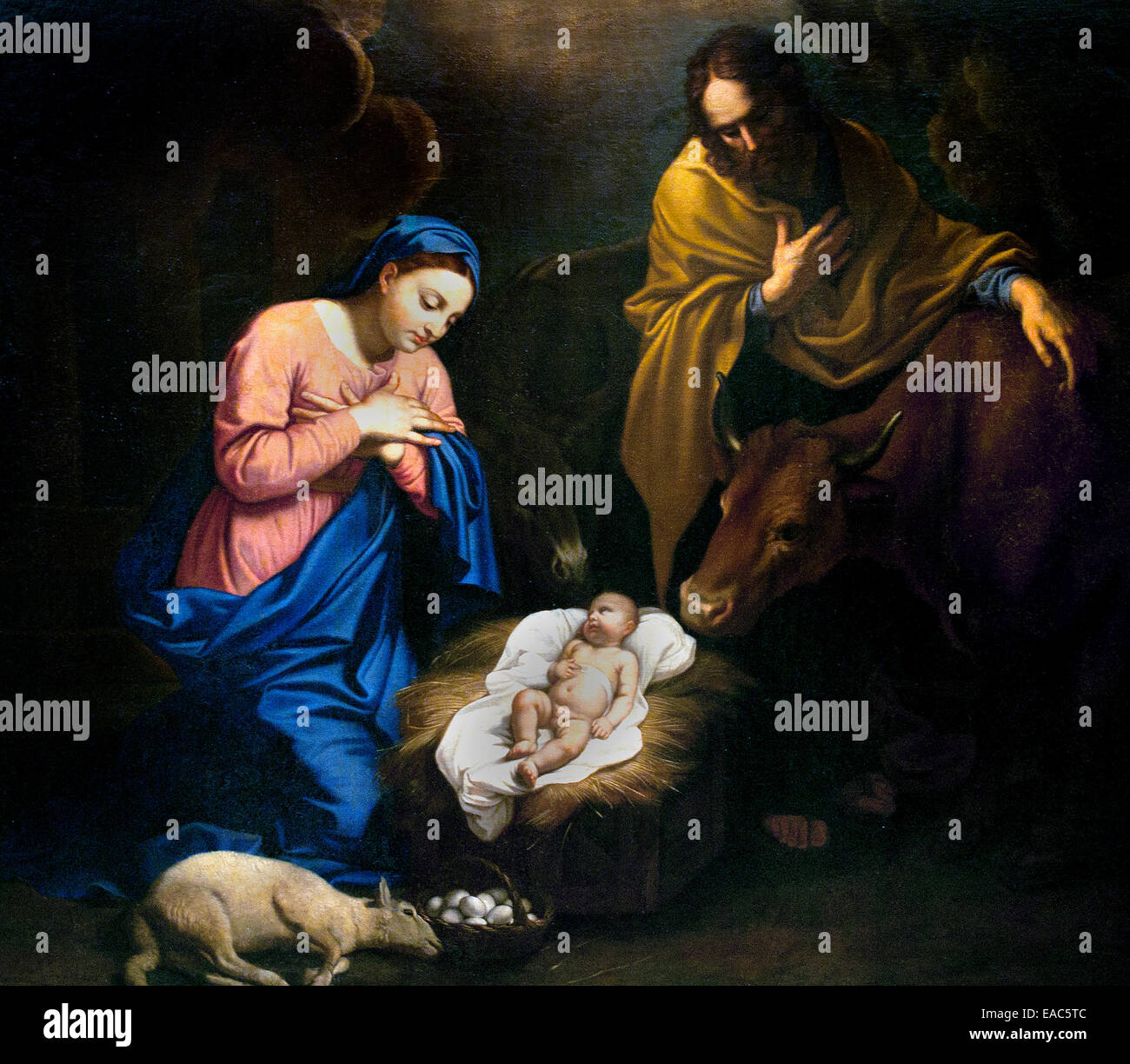 Christ birth painting hi-res stock photography and images - Alamy