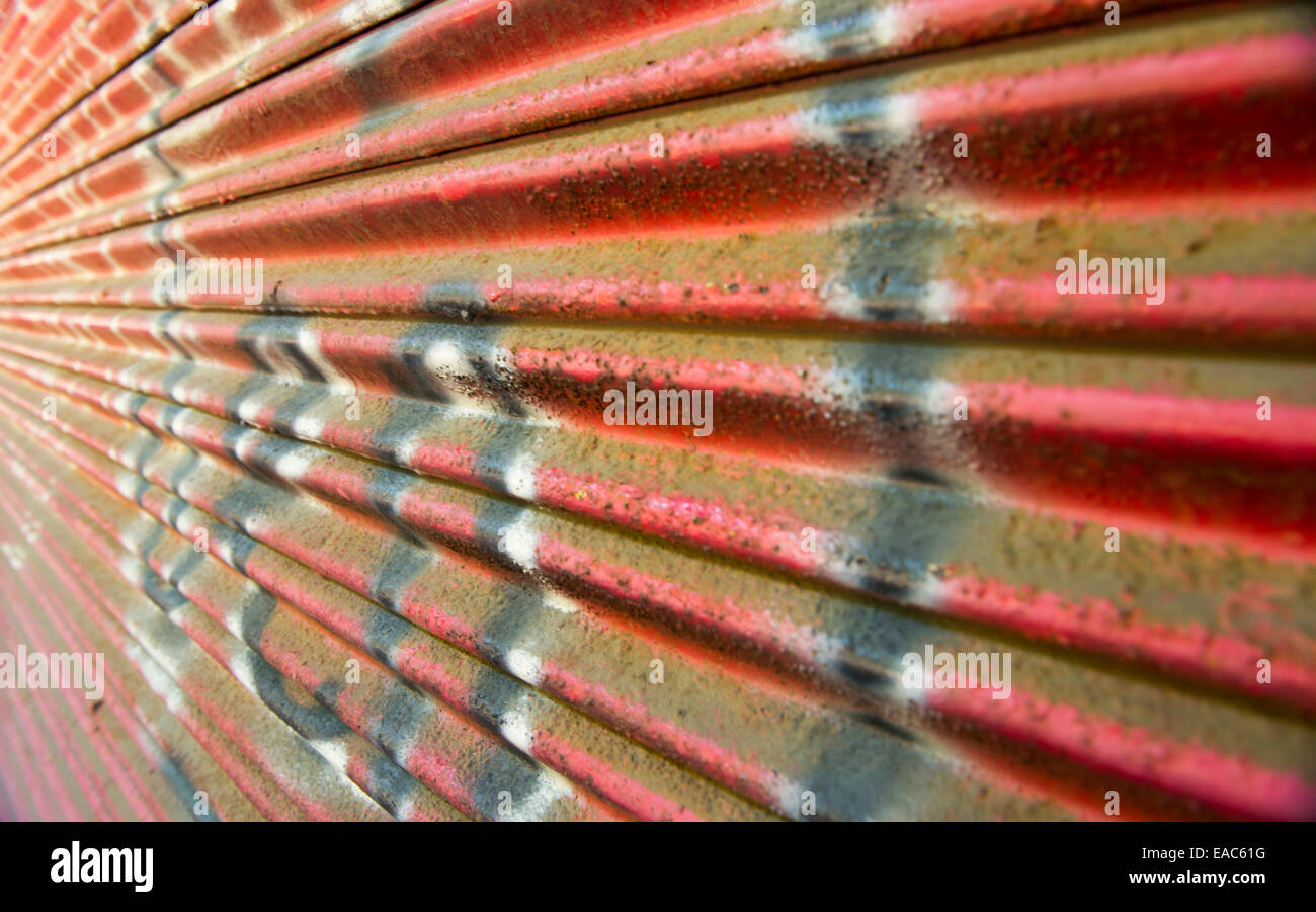 Street art painted on roller shutter hi-res stock photography and ...