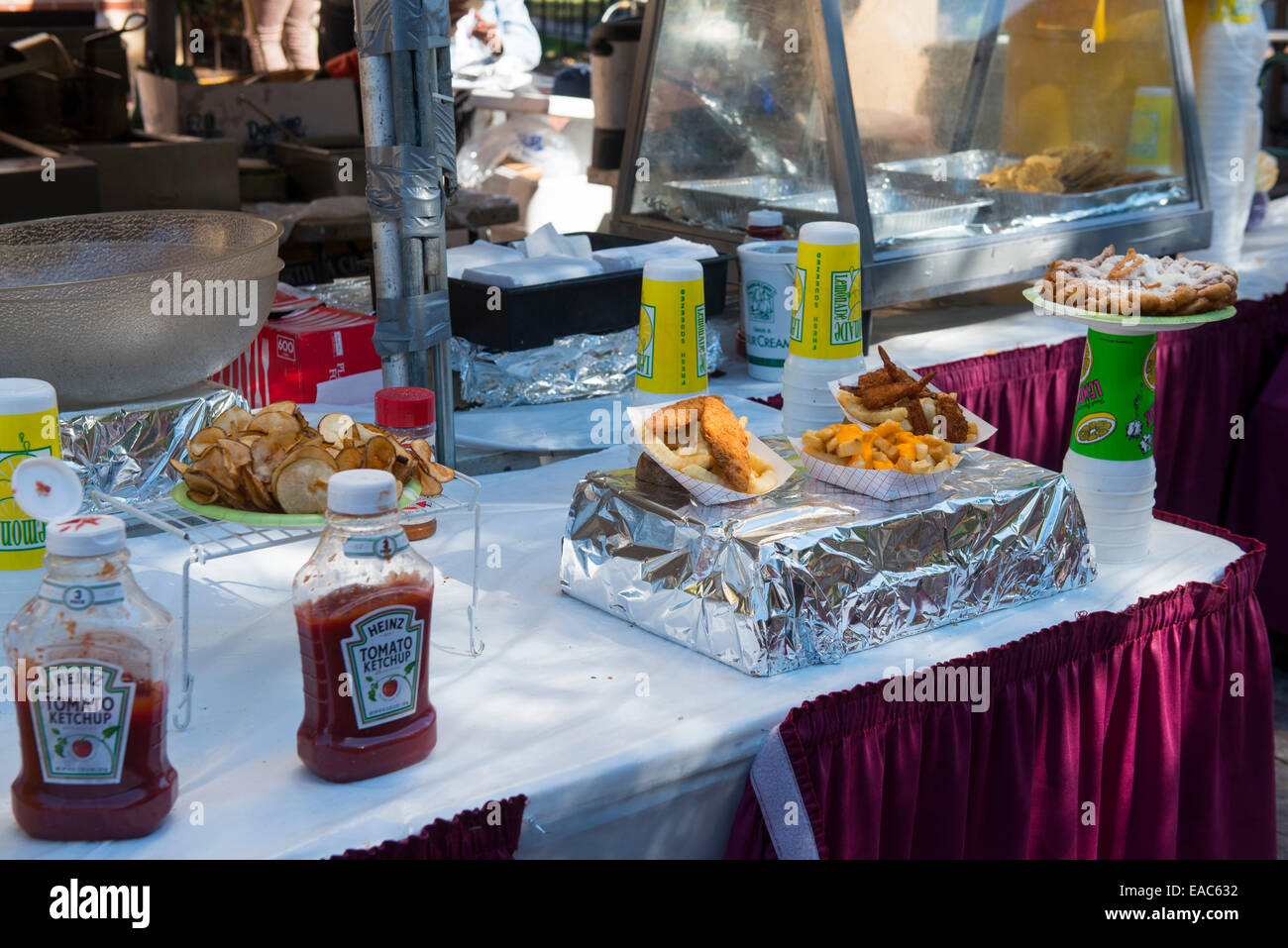 A fast food outlet on the street in Fells Point, Baltimore Maryland USA ...