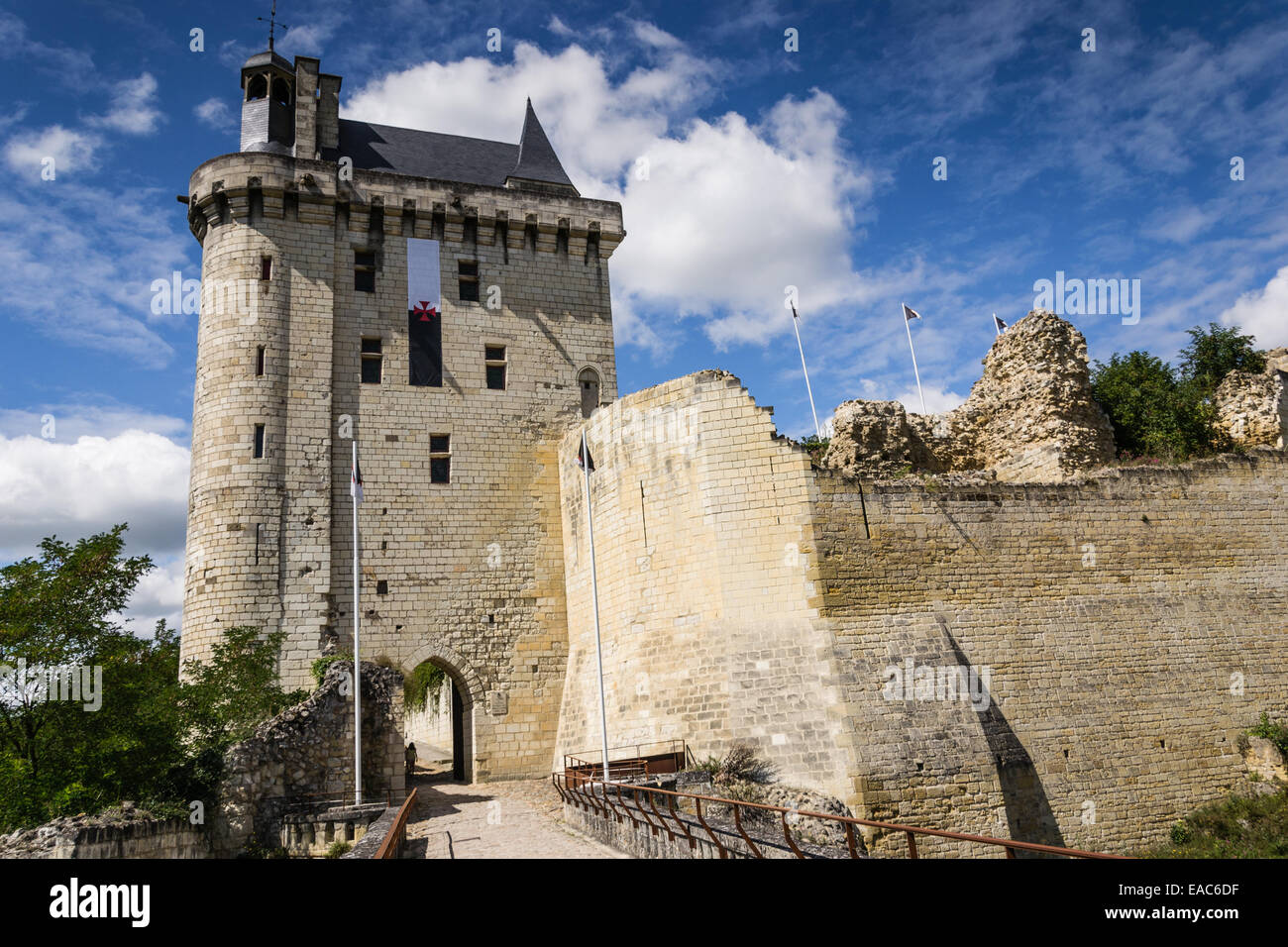 Castle of Chinon - France Stock Photo - Alamy
