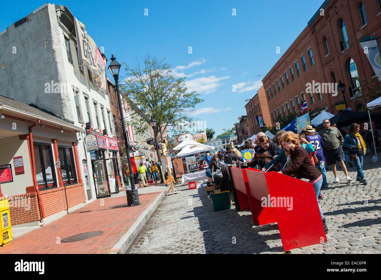 The Fells Point Fun Festival, Baltimore Maryland USA Stock Photo - Alamy