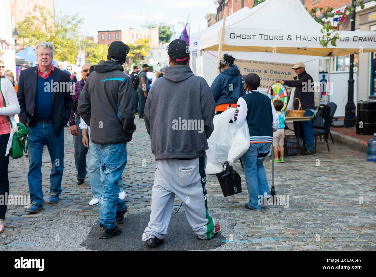 People at the Fells Point Fun Festival, Baltimore Maryland USA Stock ...