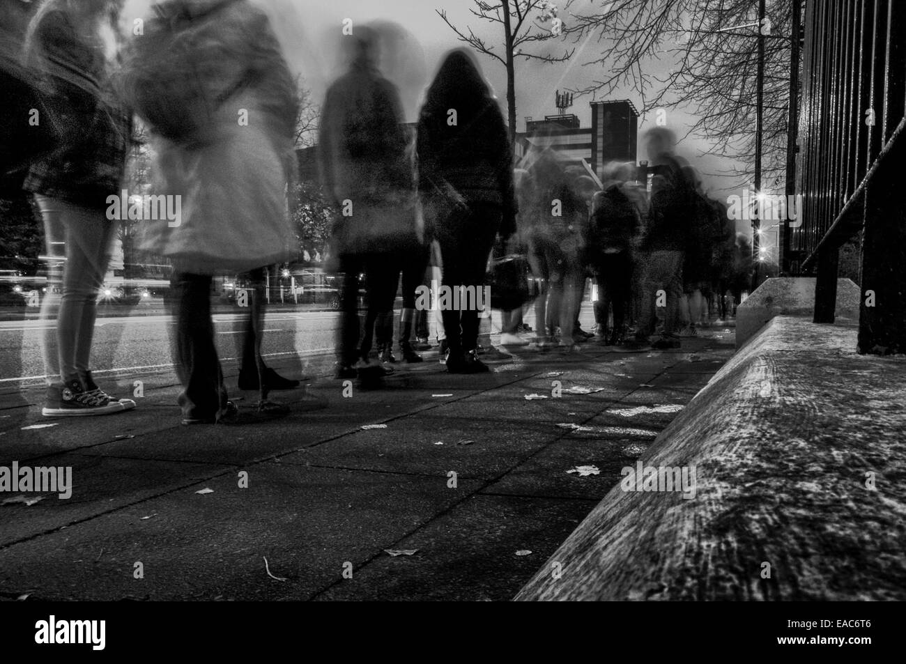 Queue Black and White Stock Photos & Images - Alamy