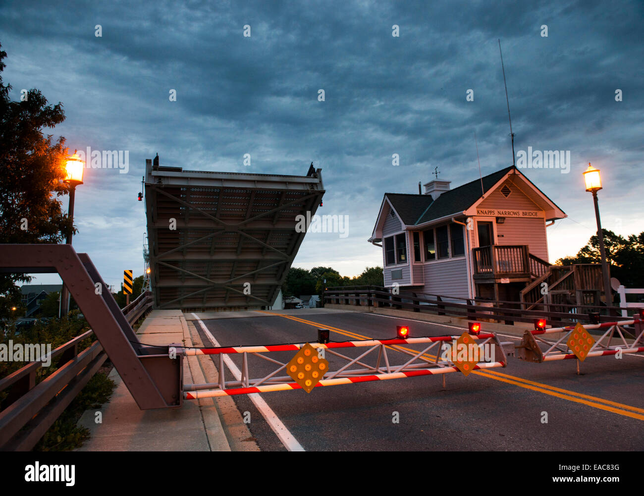 Early morning at the bridge from Knapps Narrows to Tilghman Island ...