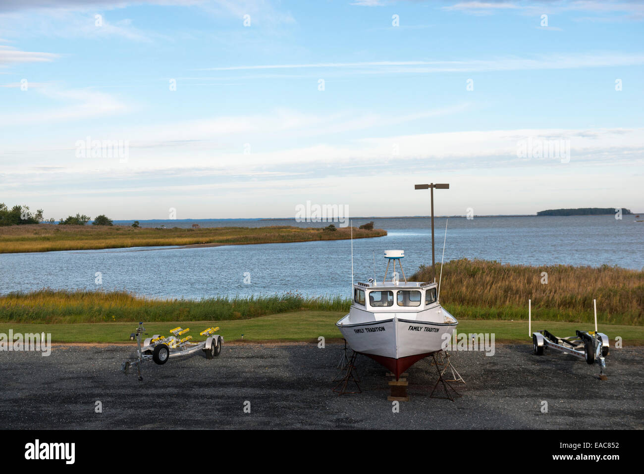 Knapps Narrows, Tilghman Island Maryland USA Stock Photo - Alamy