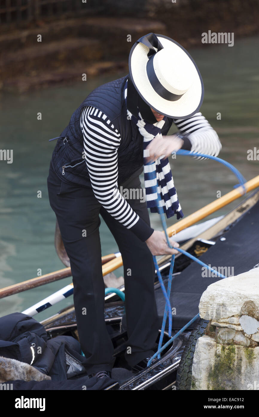 gondolier in Venice Stock Photo - Alamy