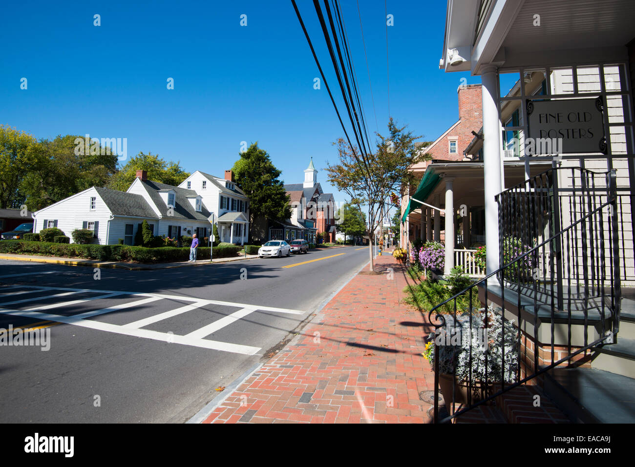 Talbot St in Saint Michaels, Maryland USA Stock Photo - Alamy