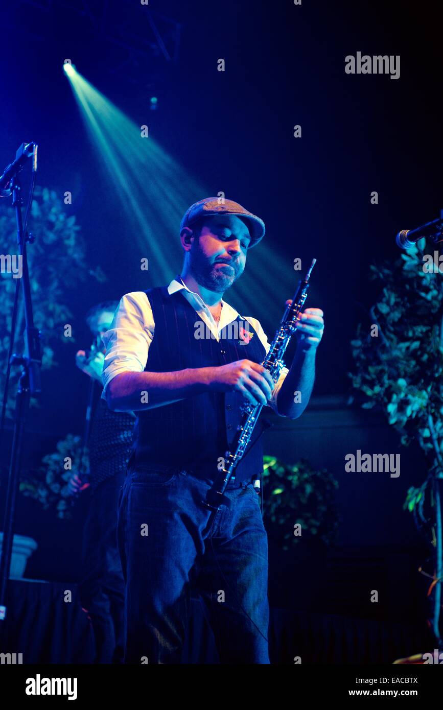 Glasgow, Scotland, UK. 11th Nov, 2014. English folk band Bellowhead ...