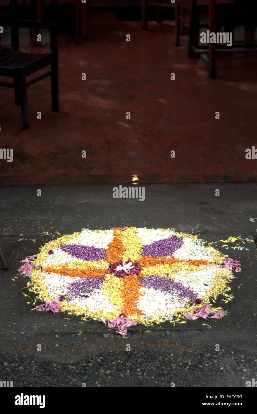 Onam pookalam design hi-res stock photography and images - Alamy