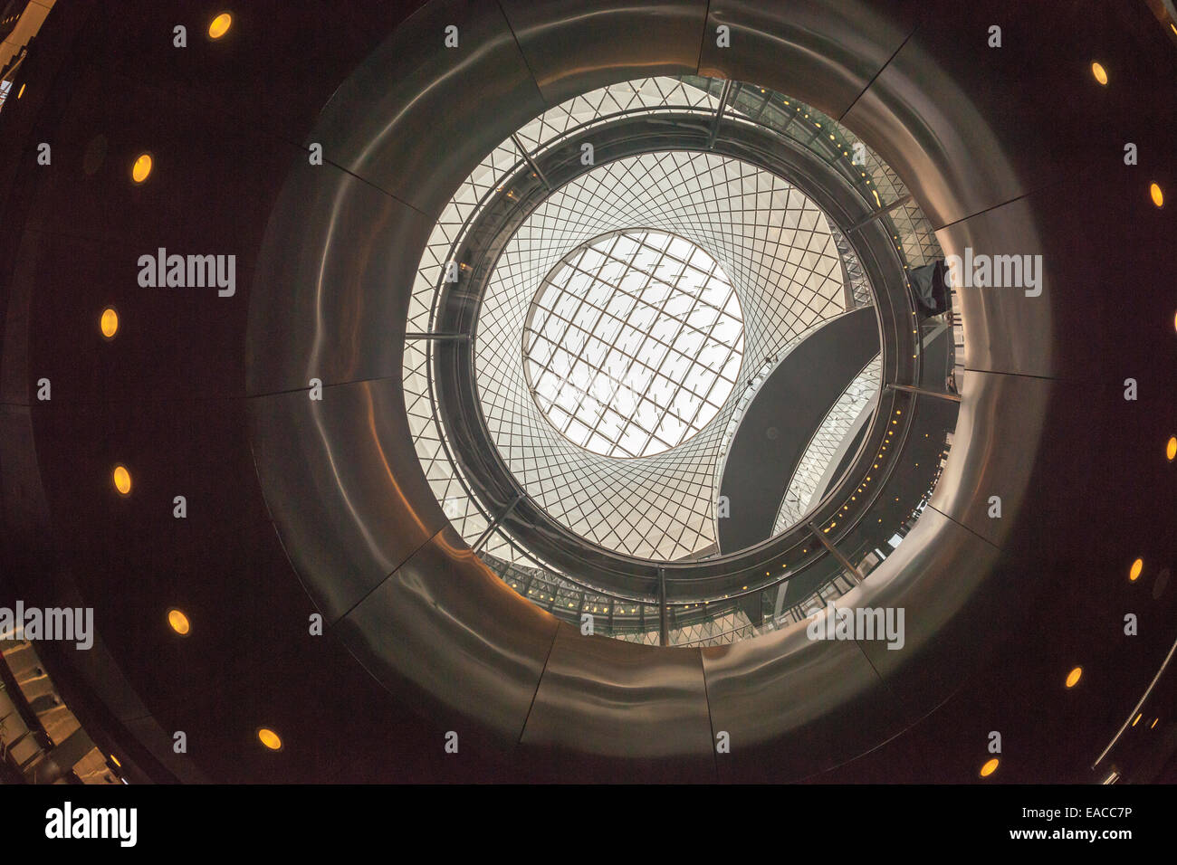 The Sky Reflector-Net, the centerpiece of the new Fulton Center in ...