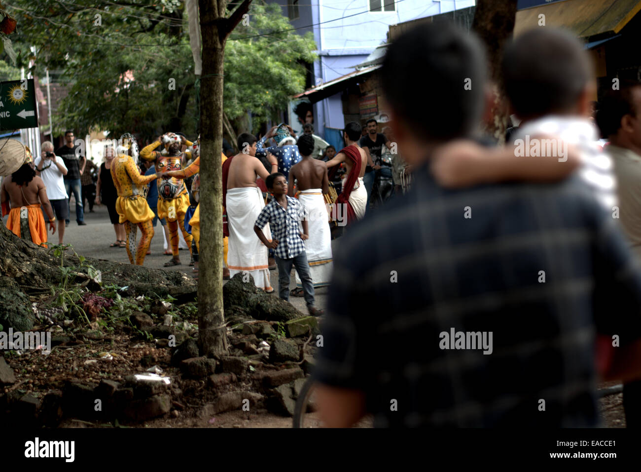 Puli Kali (Pulikkali), or tiger play, a folk dance art form of Kerala ...