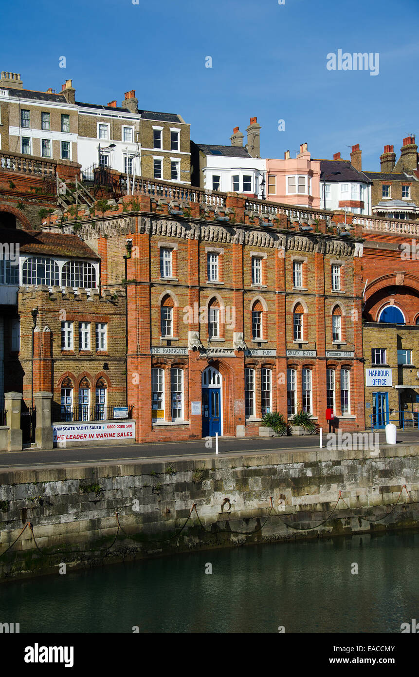 The Ramsgate Home for Smack Boys in the Royal Harbour at Ramsgate, Kent ...