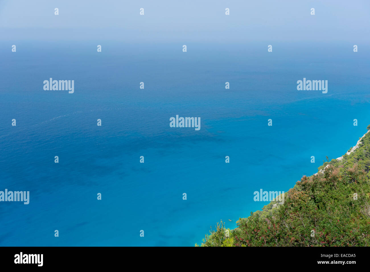 Beautiful blue water, Ionian sea, Greece Stock Photo - Alamy