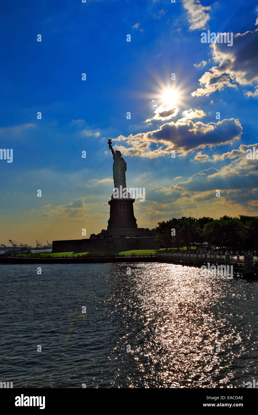 Statue of Liberty New York harbor Stock Photo - Alamy
