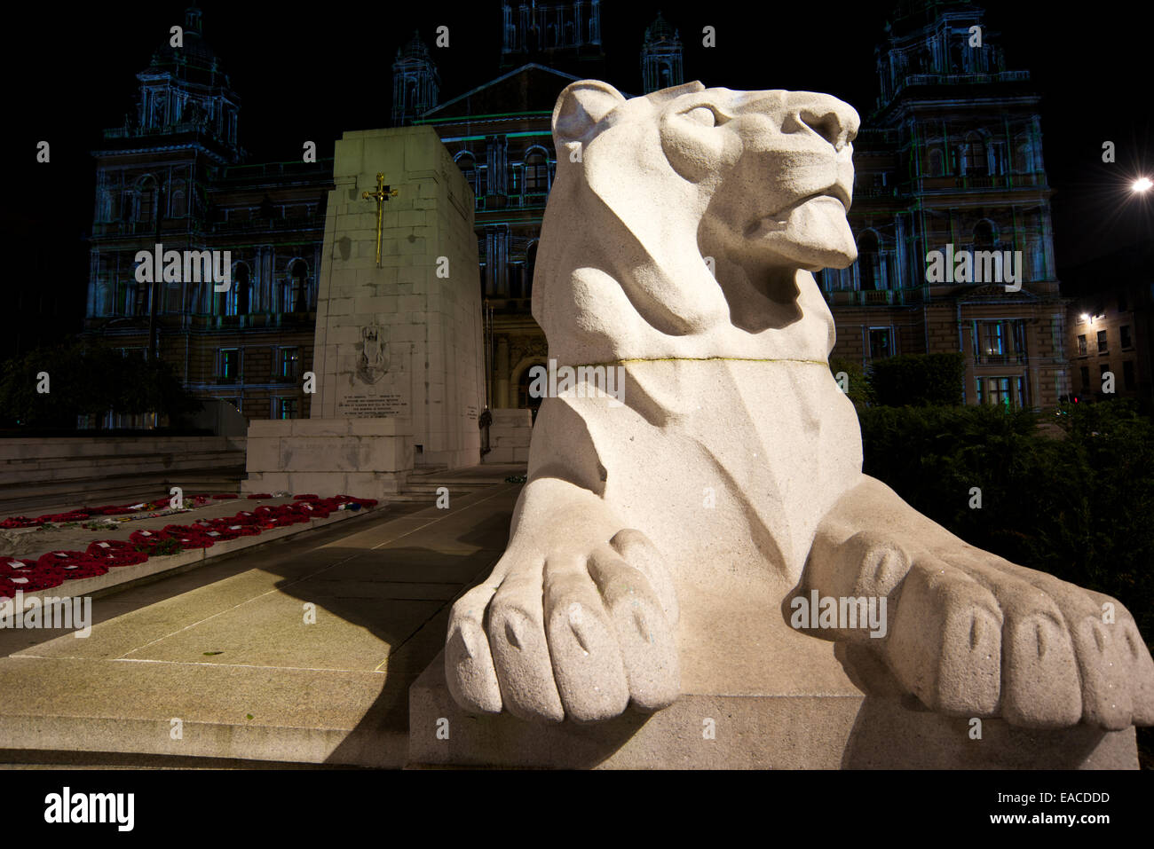 Cenotaph, George Square, Glasgow Stock Photo - Alamy