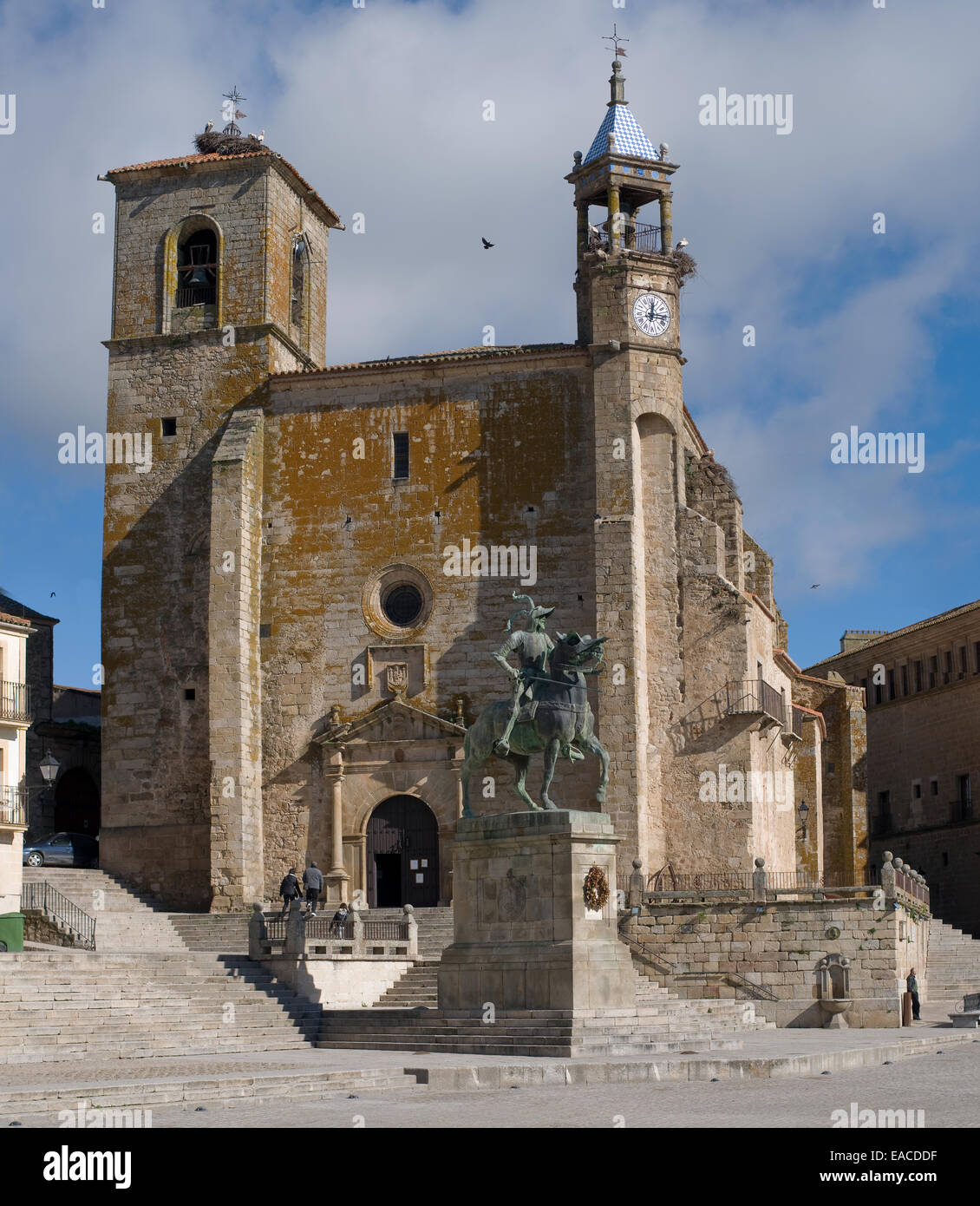 Statue of Francisco Pizarro (Spanish explorer and conqueror of Peru ...