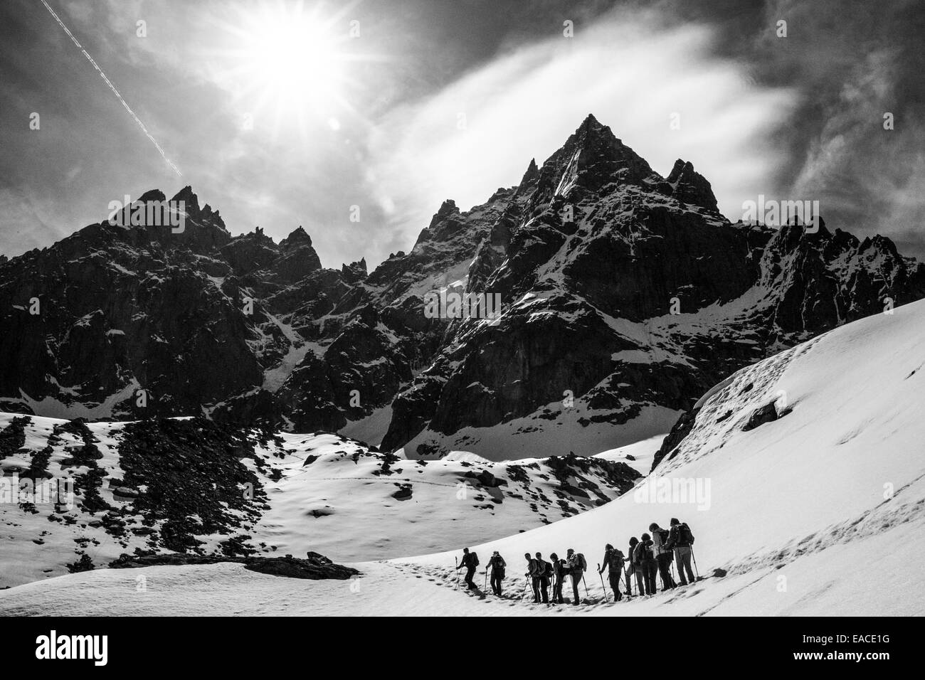 Avalanche rescue Black and White Stock Photos & Images - Alamy