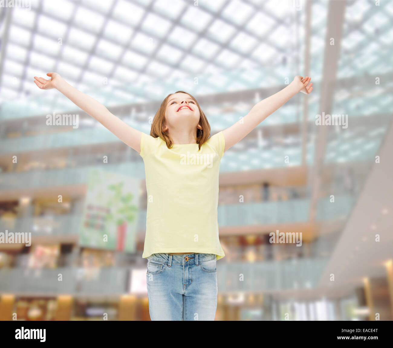 Girl raised hi-res stock photography and images - Alamy