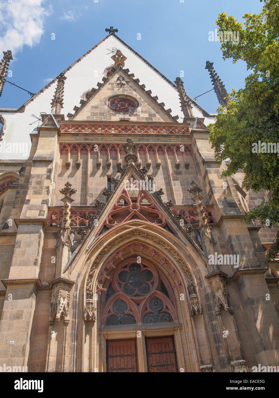 Thomaskirche St Thomas Church in Leipzig Germany where Johann Sebastian ...